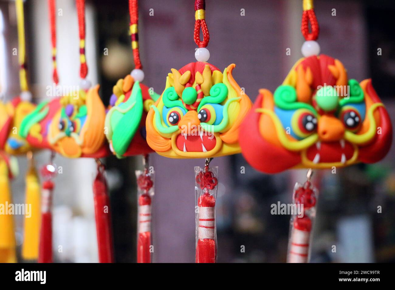 ZOUCHENG, CHINA - JANUARY 14, 2024 - Dough sculpture artist Sun Yandou ...