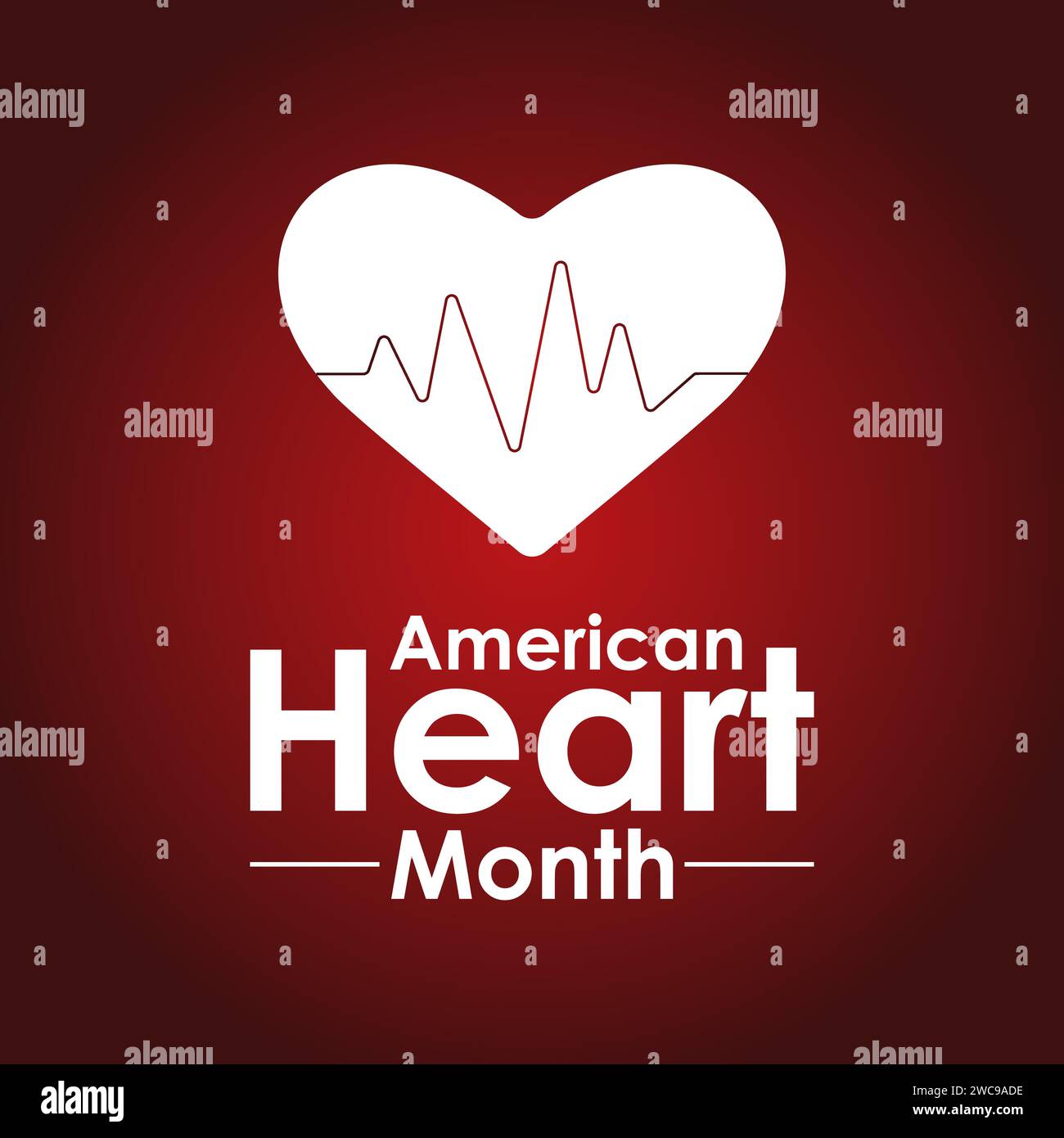 American Heart Month Design Observed Every Year In Month Of February