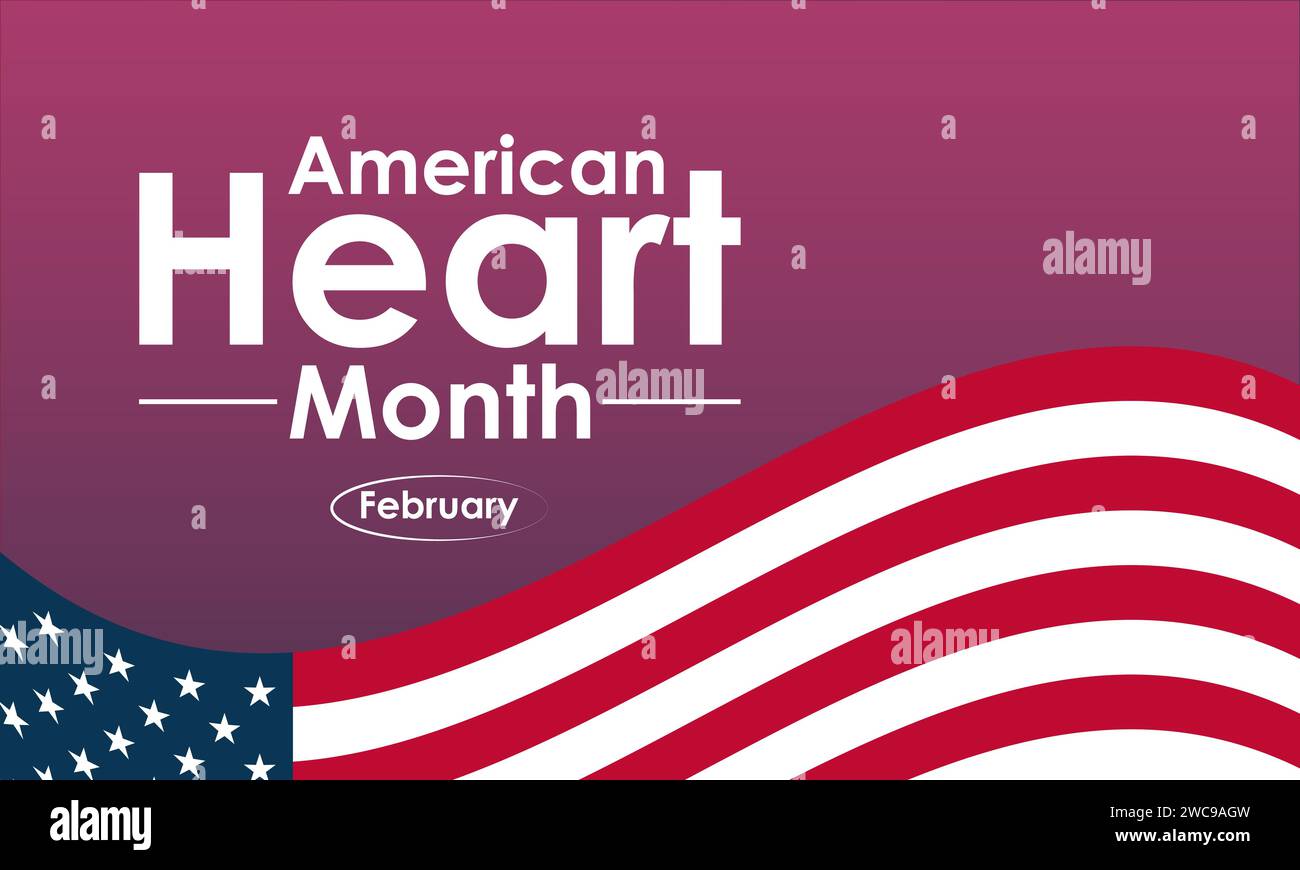 American Heart Month design observed every year in month of february ...