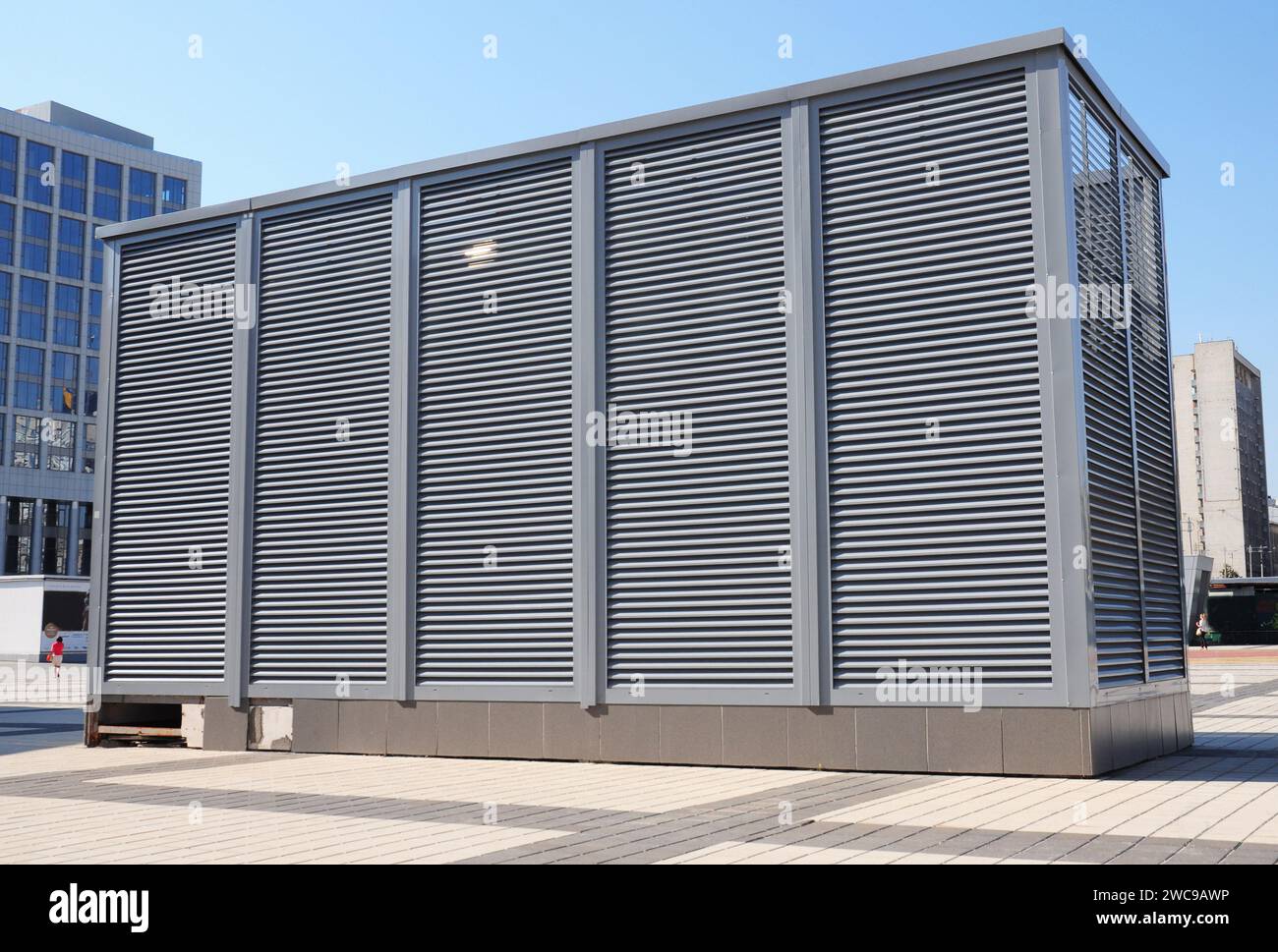 Commercial, industrial building HVAC system or heating, ventilating air ...