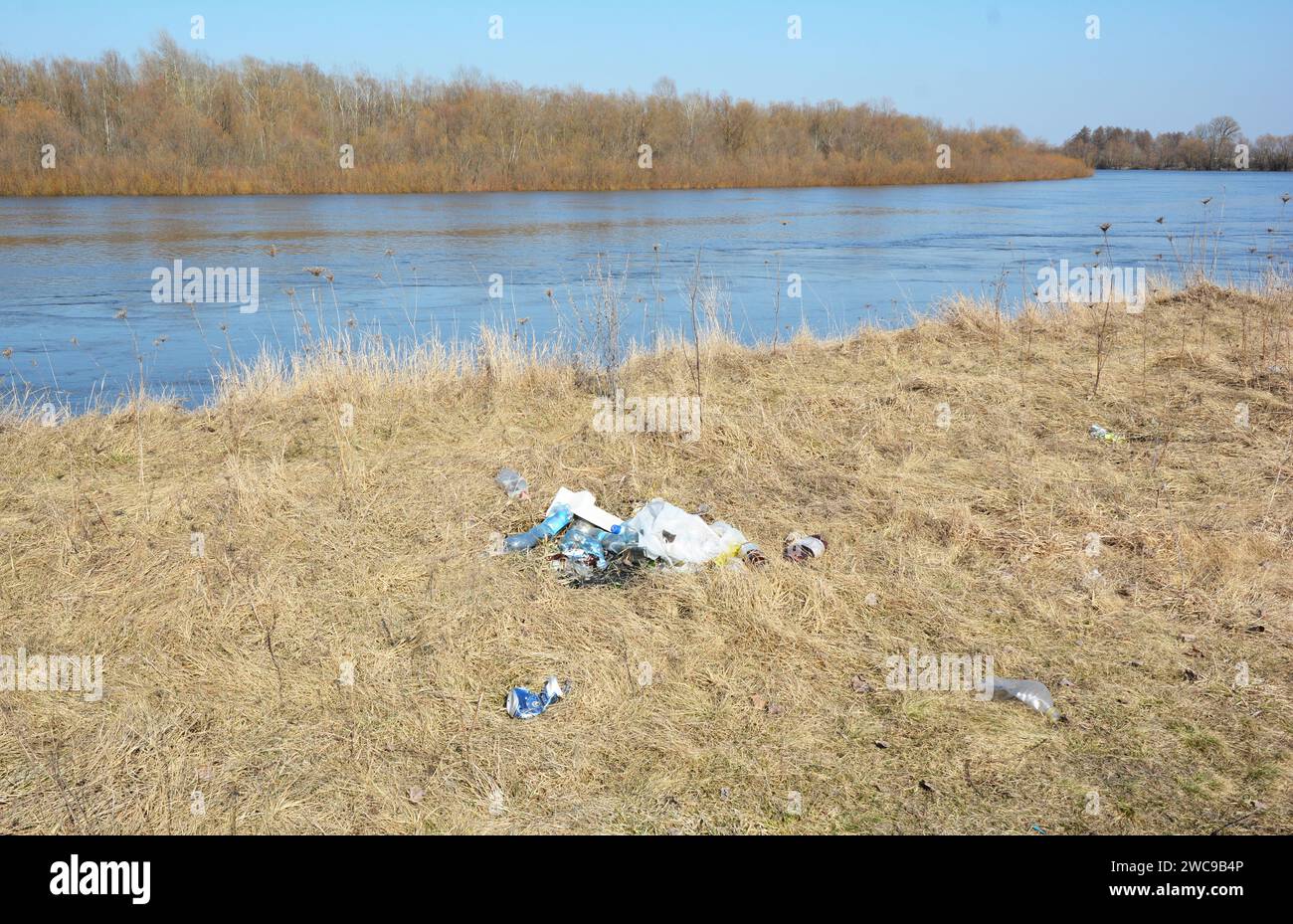 Plastic pollution on river in hi-res stock photography and images - Alamy
