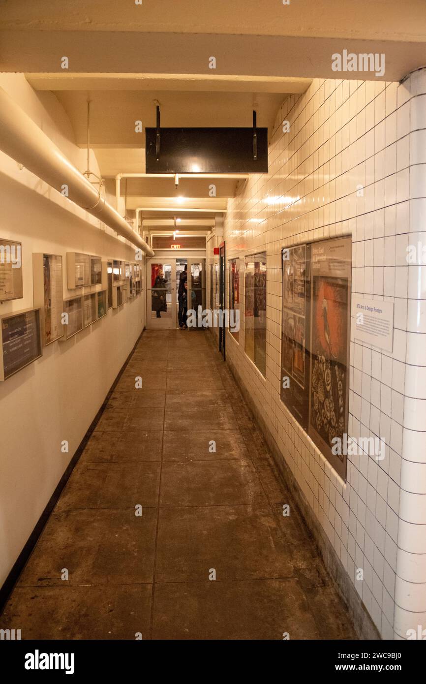 The interior of the renowned New York Transit Museum, located in the ... The interior of the renowned New York Transit Museum, located in the ...