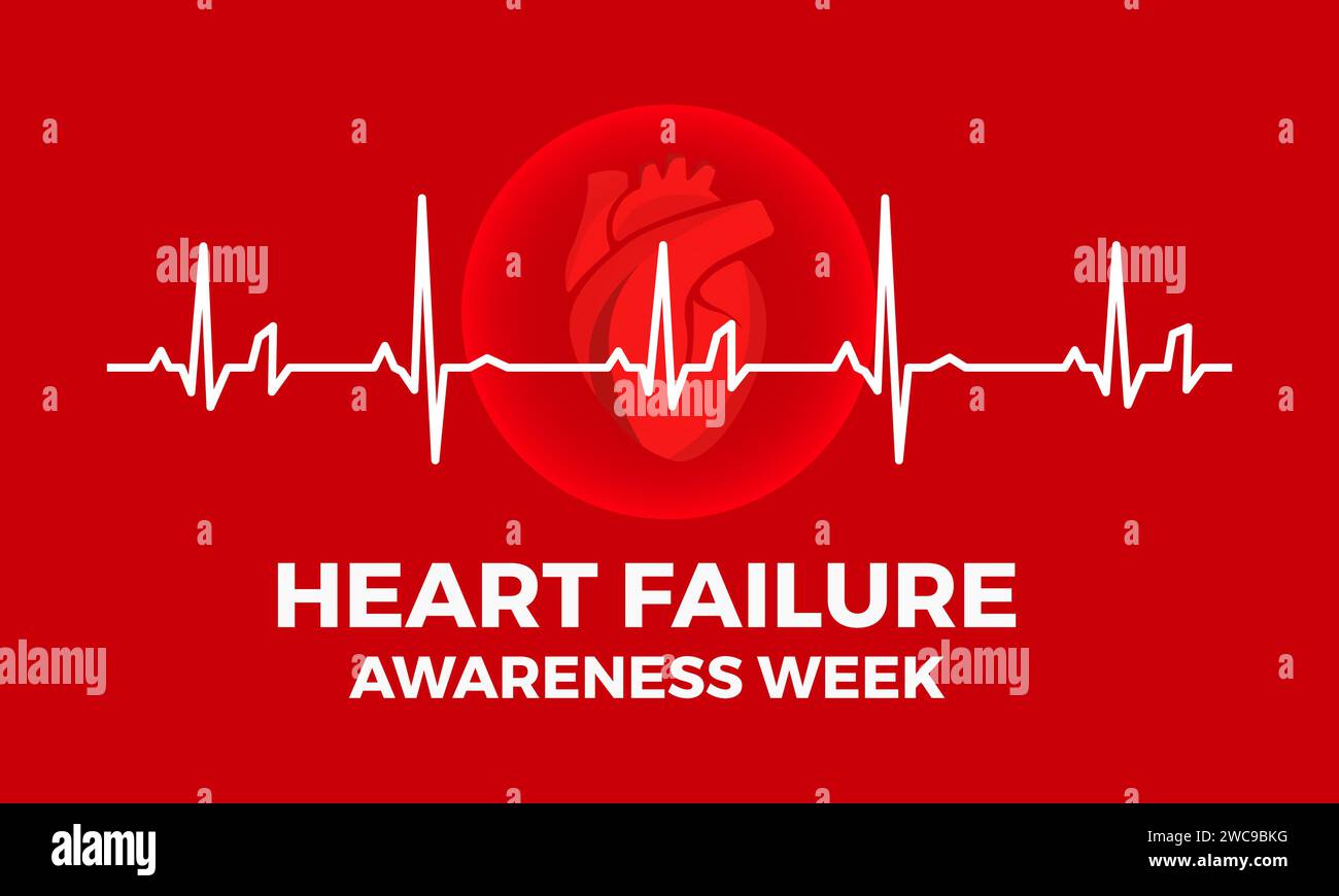 Heart Failure Awareness Week observed every year of february. Vector ...