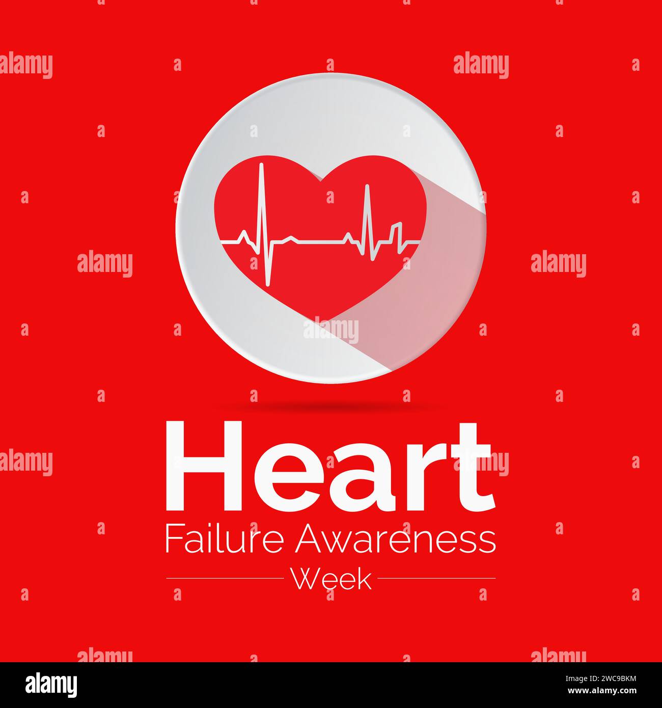 Heart Failure Awareness Week observed every year of february. Vector ...