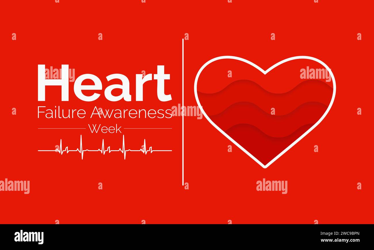Heart Failure Awareness Week observed every year of february. Vector ...