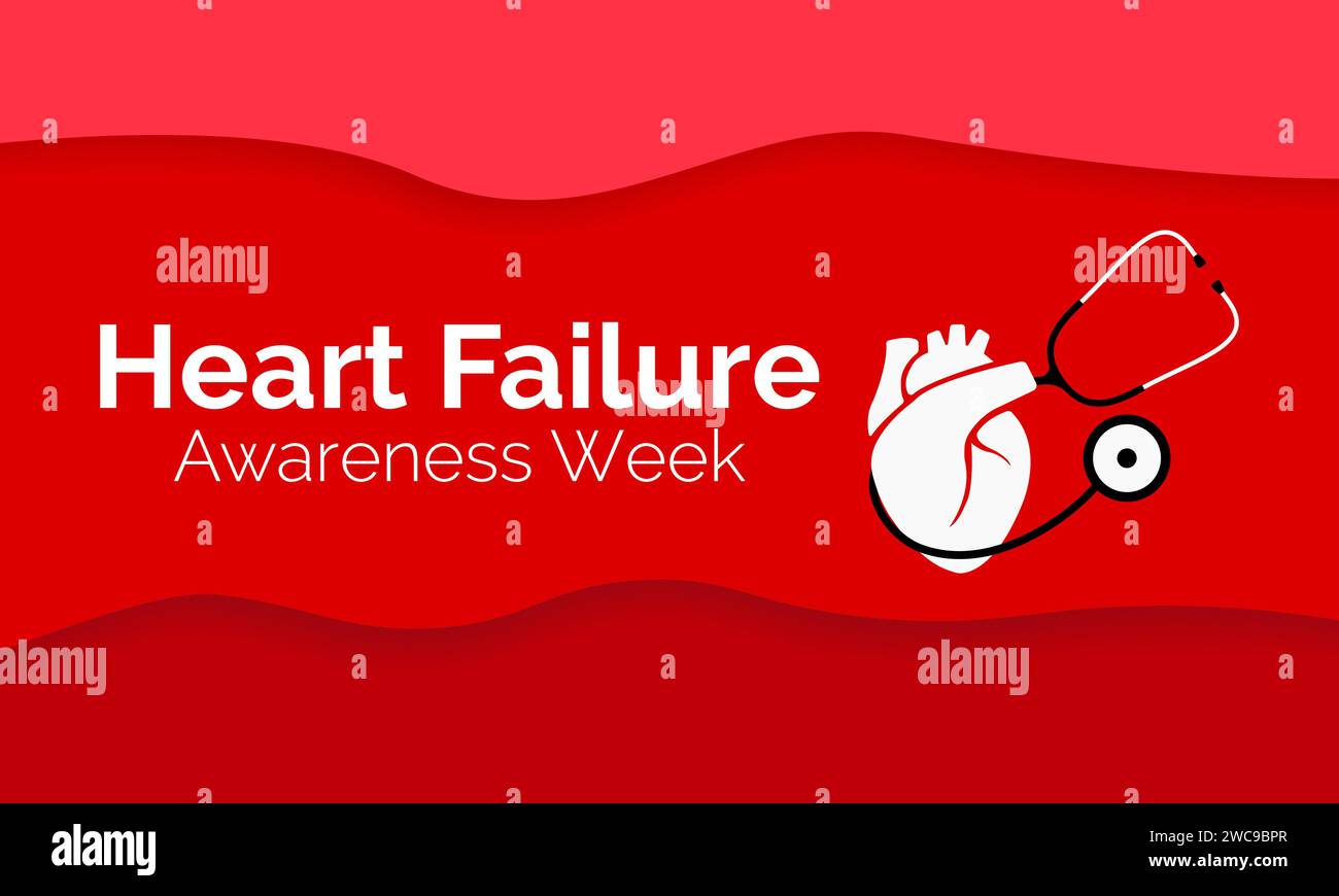 Heart Failure Awareness Week observed every year of february. Vector ...