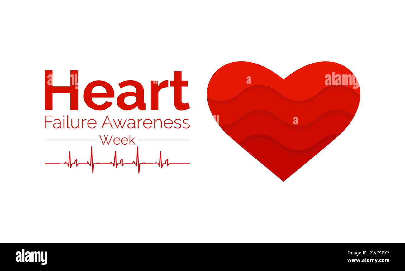 Heart Failure Awareness Week observed every year of february. Vector ...