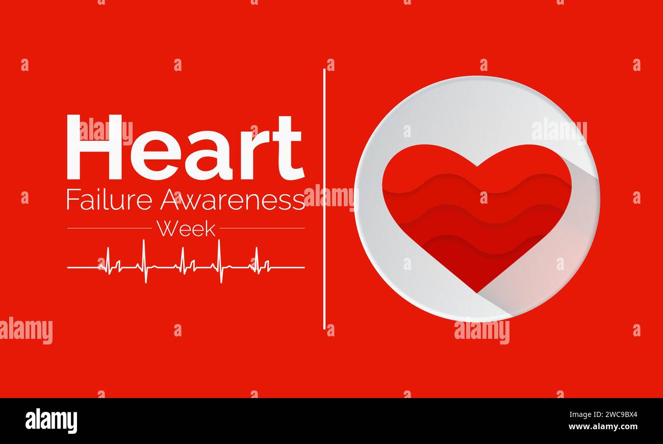 Heart Failure Awareness Week observed every year of february. Vector ...