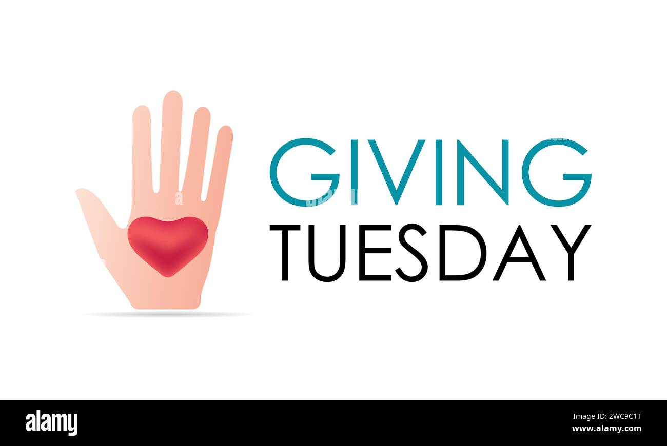 Giving Hearts Day celebrated every year on February 8. Vector banner ...