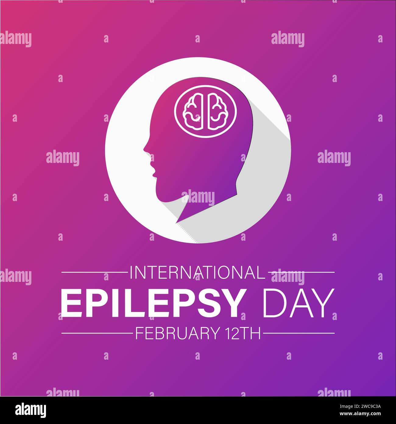 International Epilepsy Day observed every year on february 12. Vector ...