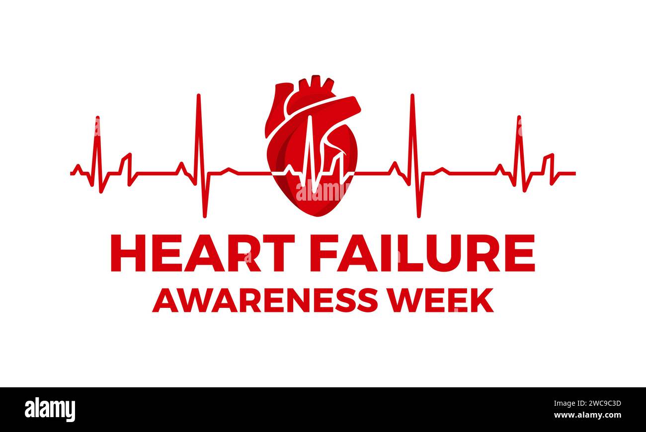 Heart Failure Awareness Week observed every year of february. Vector ...