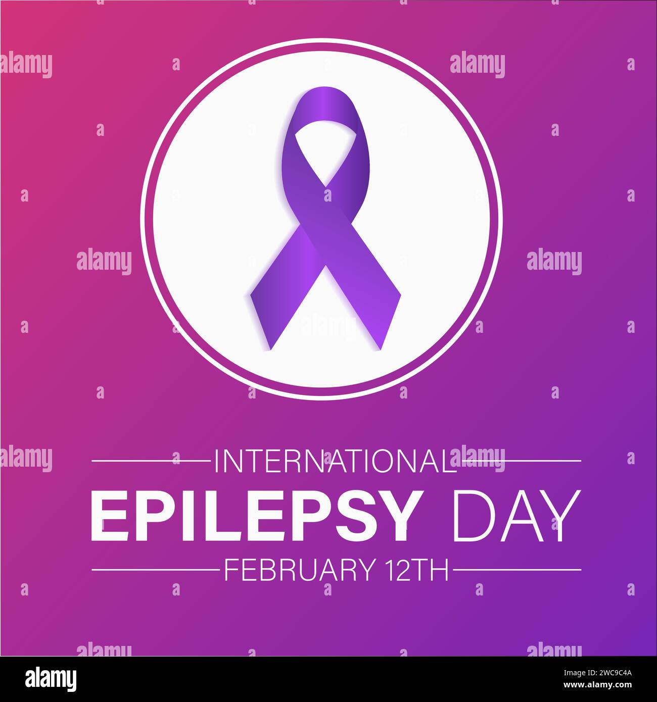 International Epilepsy Day observed every year on february 12. Vector ...