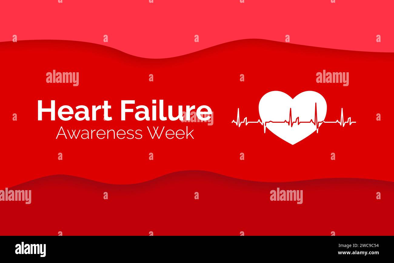 Heart Failure Awareness Week observed every year of february. Vector ...