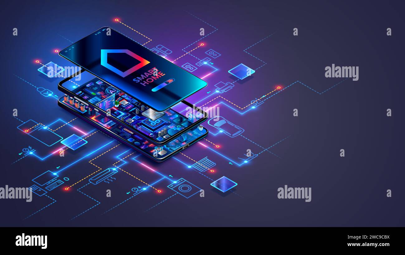 Mobile technology ecosystem Stock Vector Images - Alamy