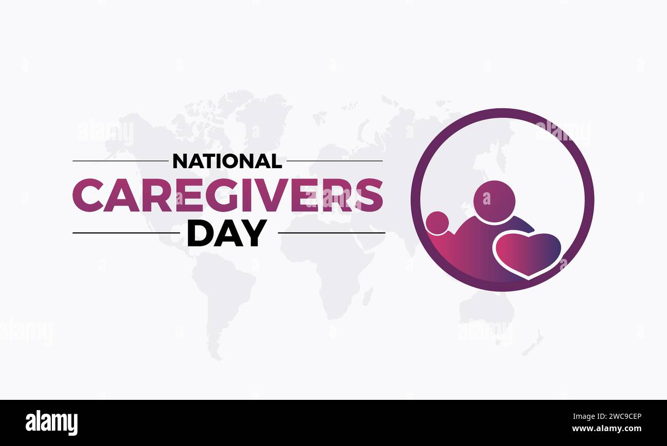 National Caregivers Day observed every year of 16th february, Vector ...
