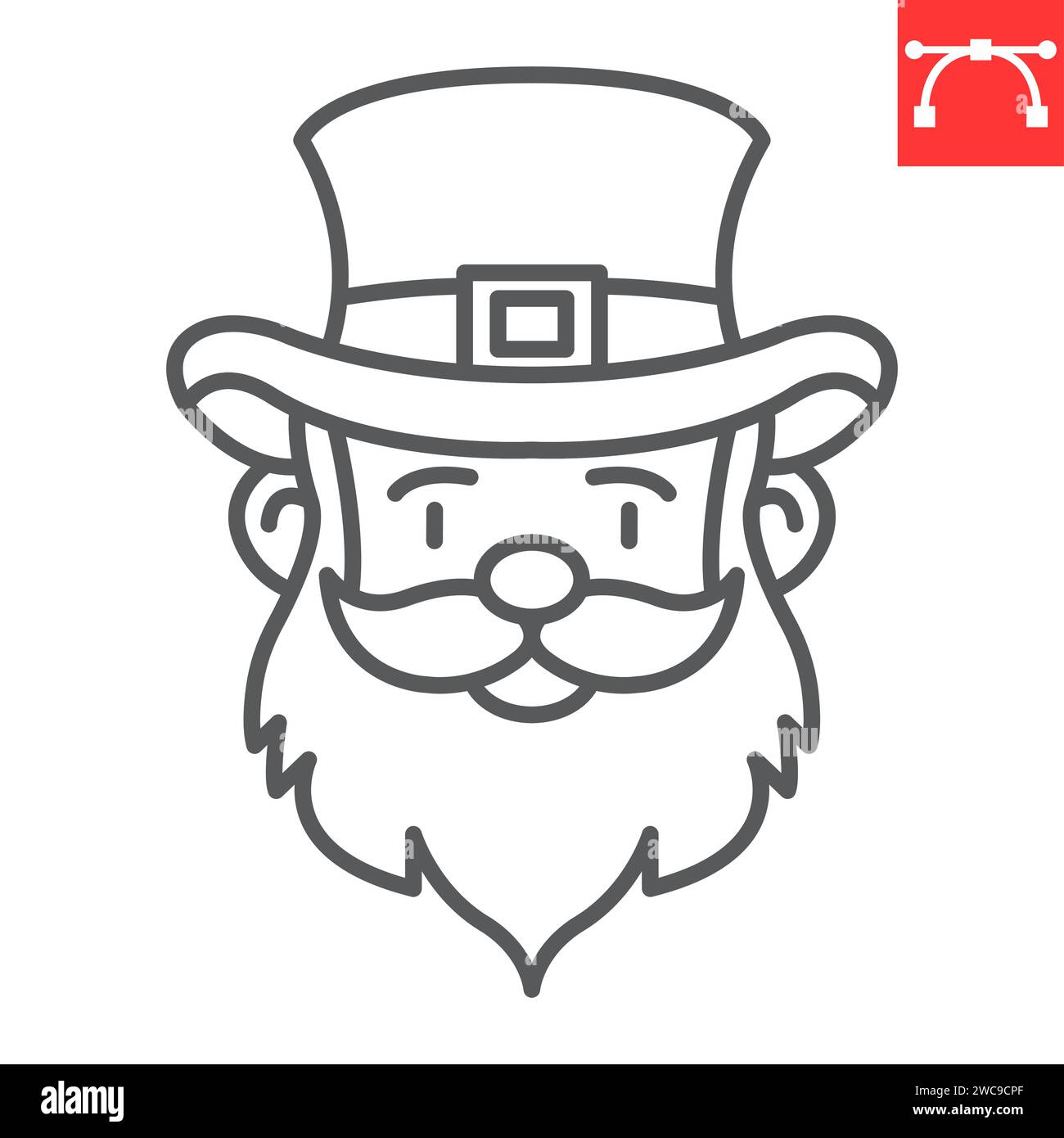 Leprechaun Beard Coloring Page