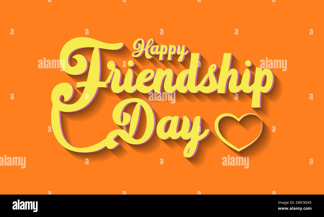 National Friendship Day February celebrated on 11th February. Vector ...