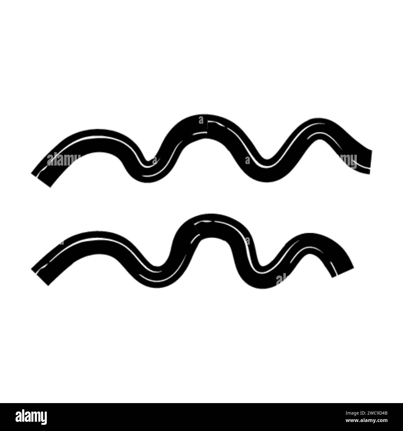 Hand drawn crayon chalk charcoal line arrow. curvy and wavy arrow ...