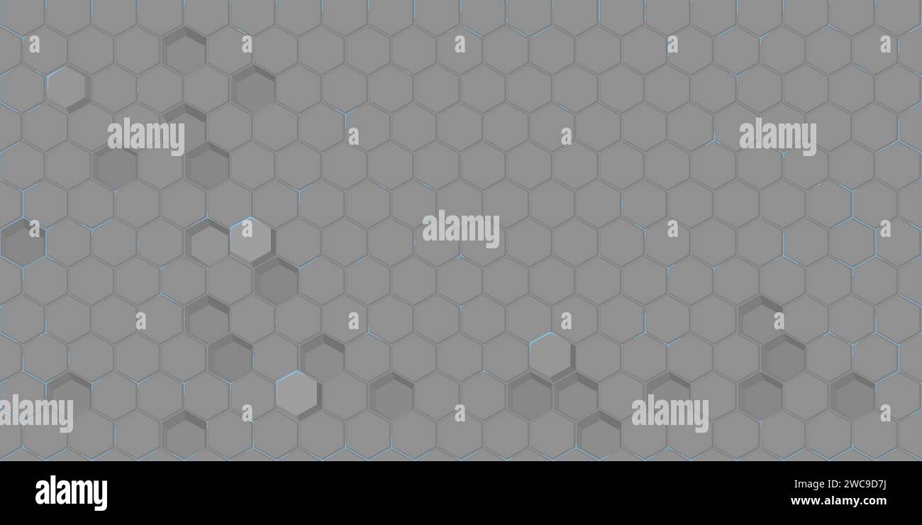 Abstract Seamless Futuristic Simple Hexagonal Gaming Cyber Vector Tech ...