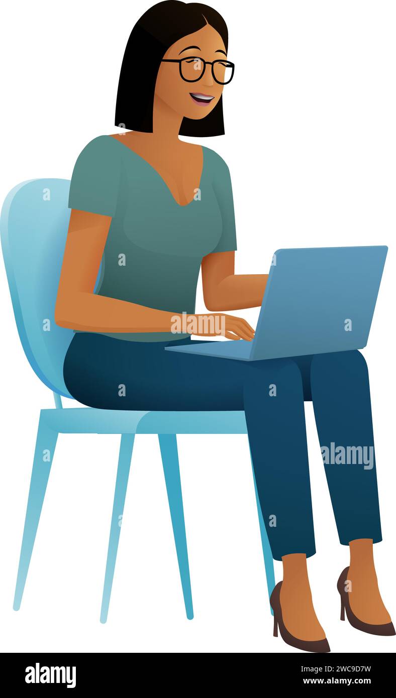 Computer programmer using development Stock Vector Images - Alamy
