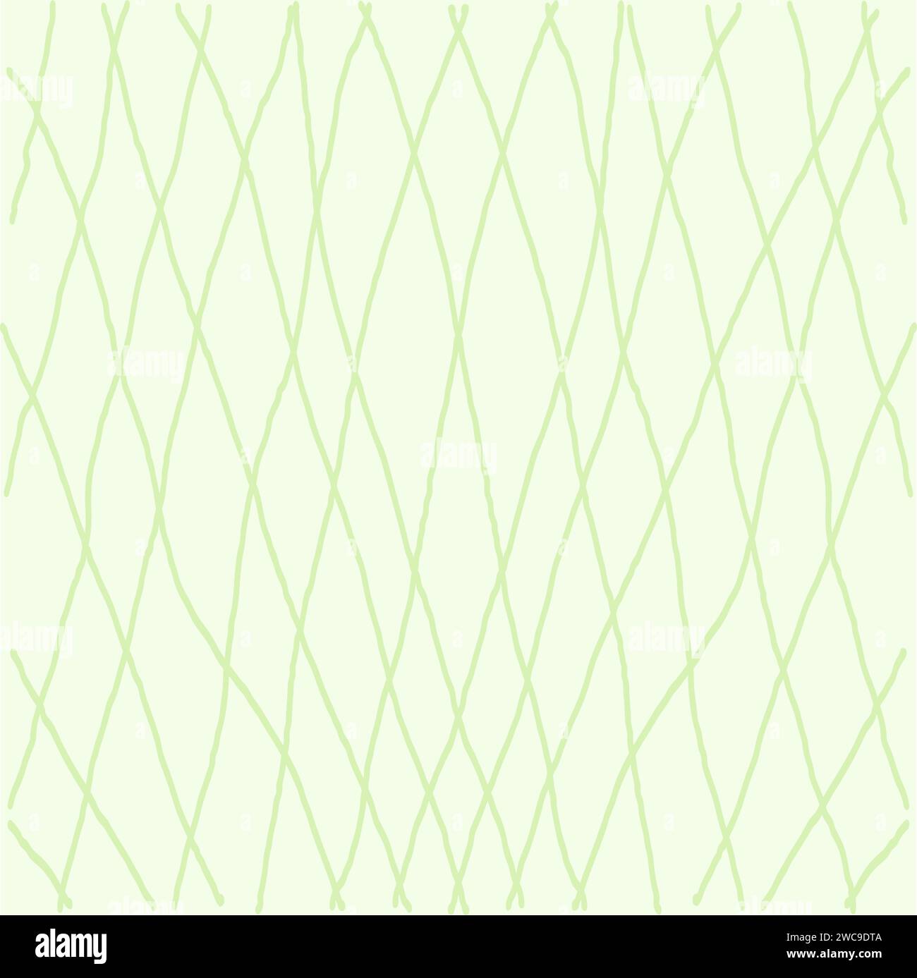 Hand drawn grid. doodle green plaid pattern. Check, square background ...