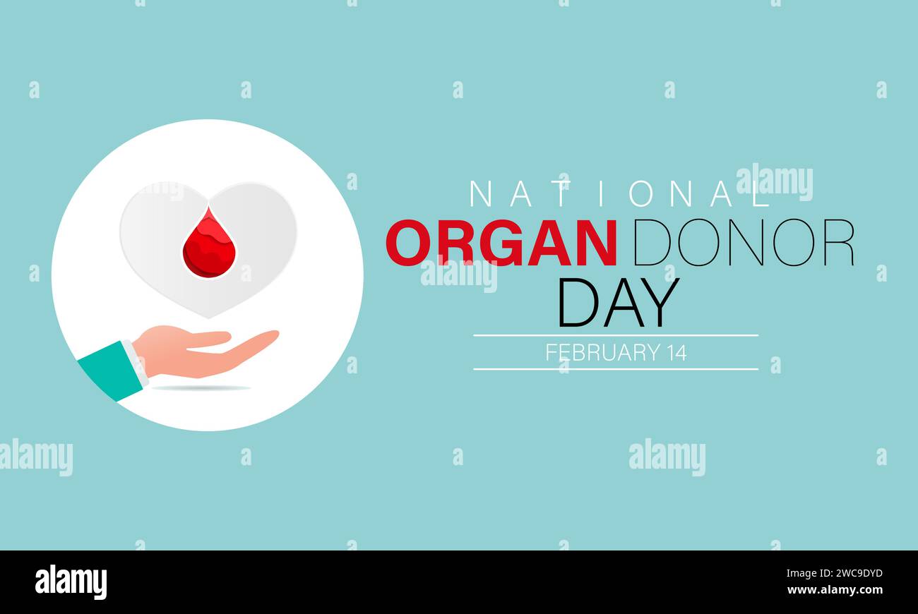 Organ Donor Day observed every year on february 14. Vector health ...