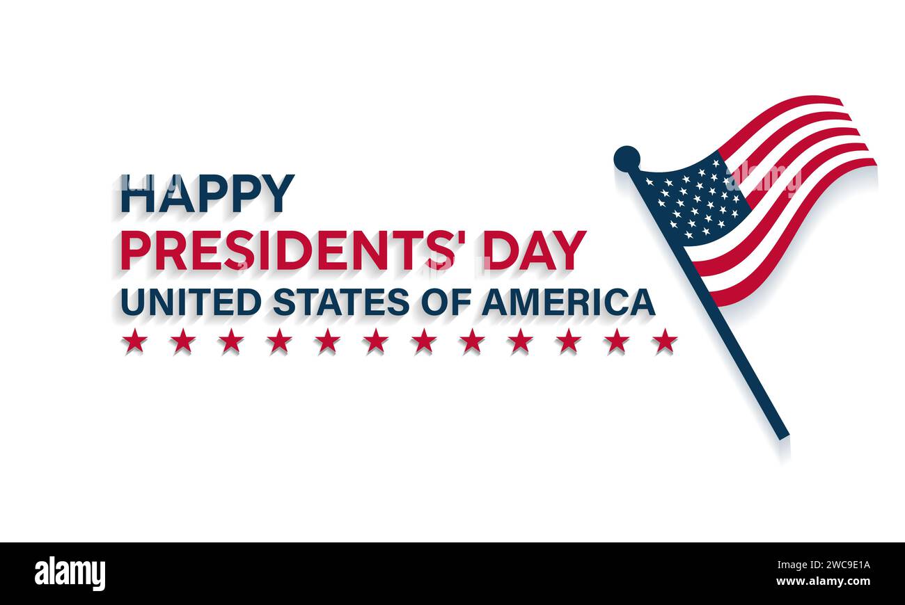 Presidents' Day celebrated every year of 19th February. American ...