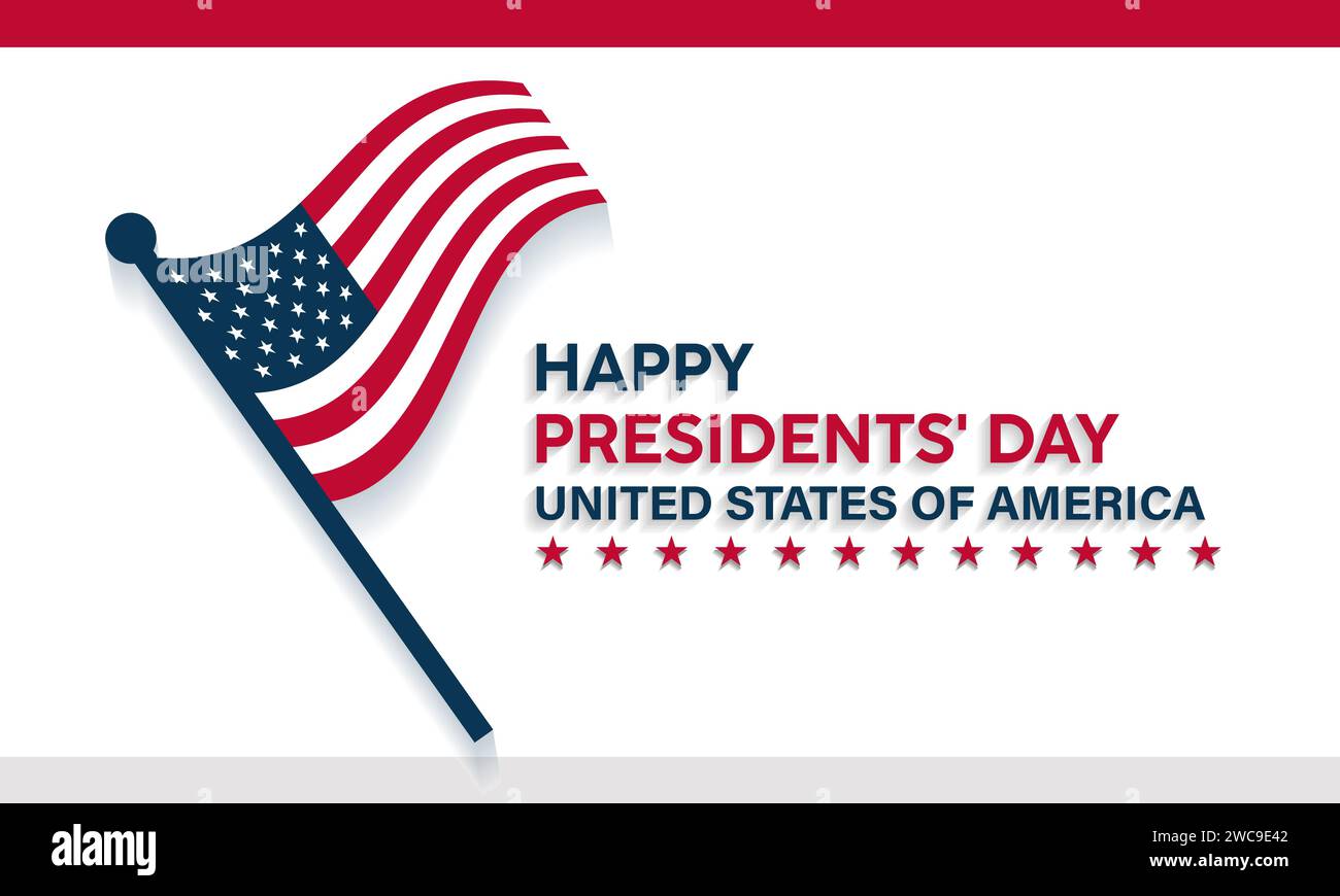 Presidents' Day celebrated every year of 19th February. American ...