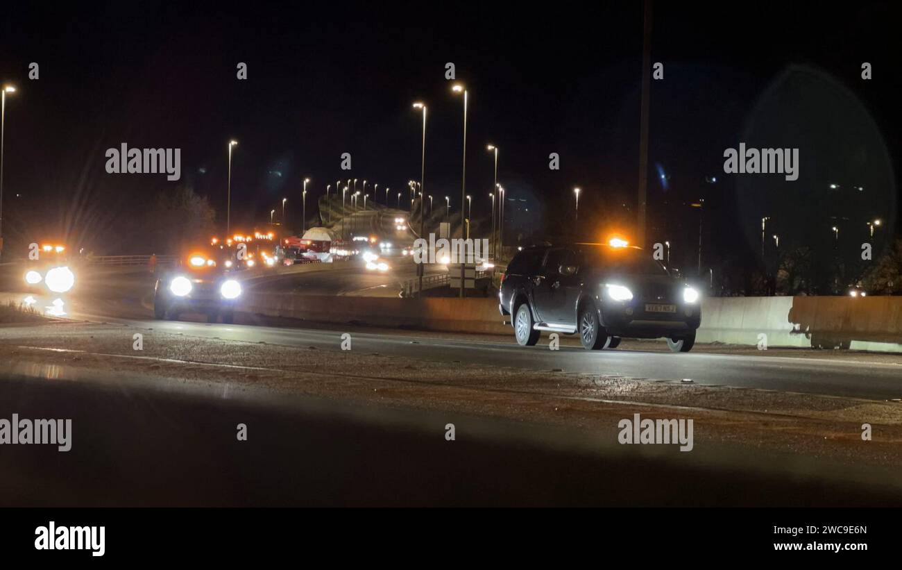 Hirwaun Power, Drax, transport a 700 ton Heavy goods vehicle along with ...
