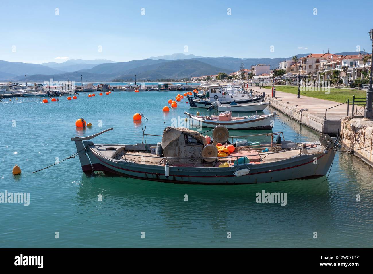 Town paralio astros in greece hi-res stock photography and images - Alamy