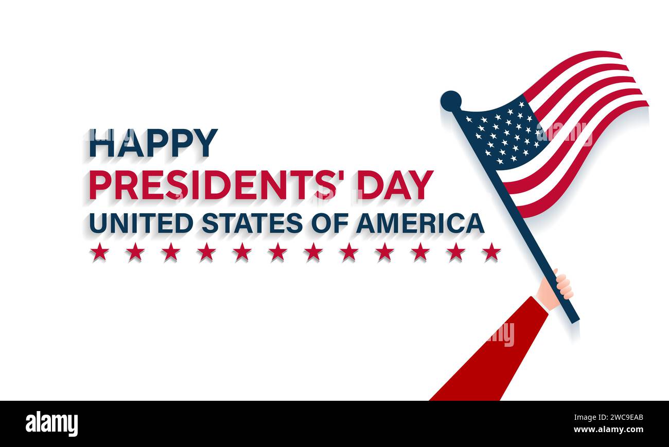 Presidents' Day celebrated every year of 19th February. American ...