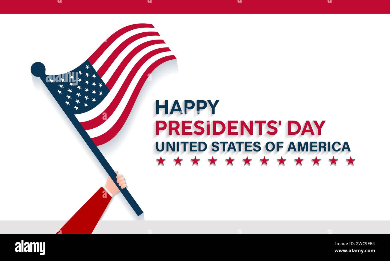 Presidents' Day celebrated every year of 19th February. American ...