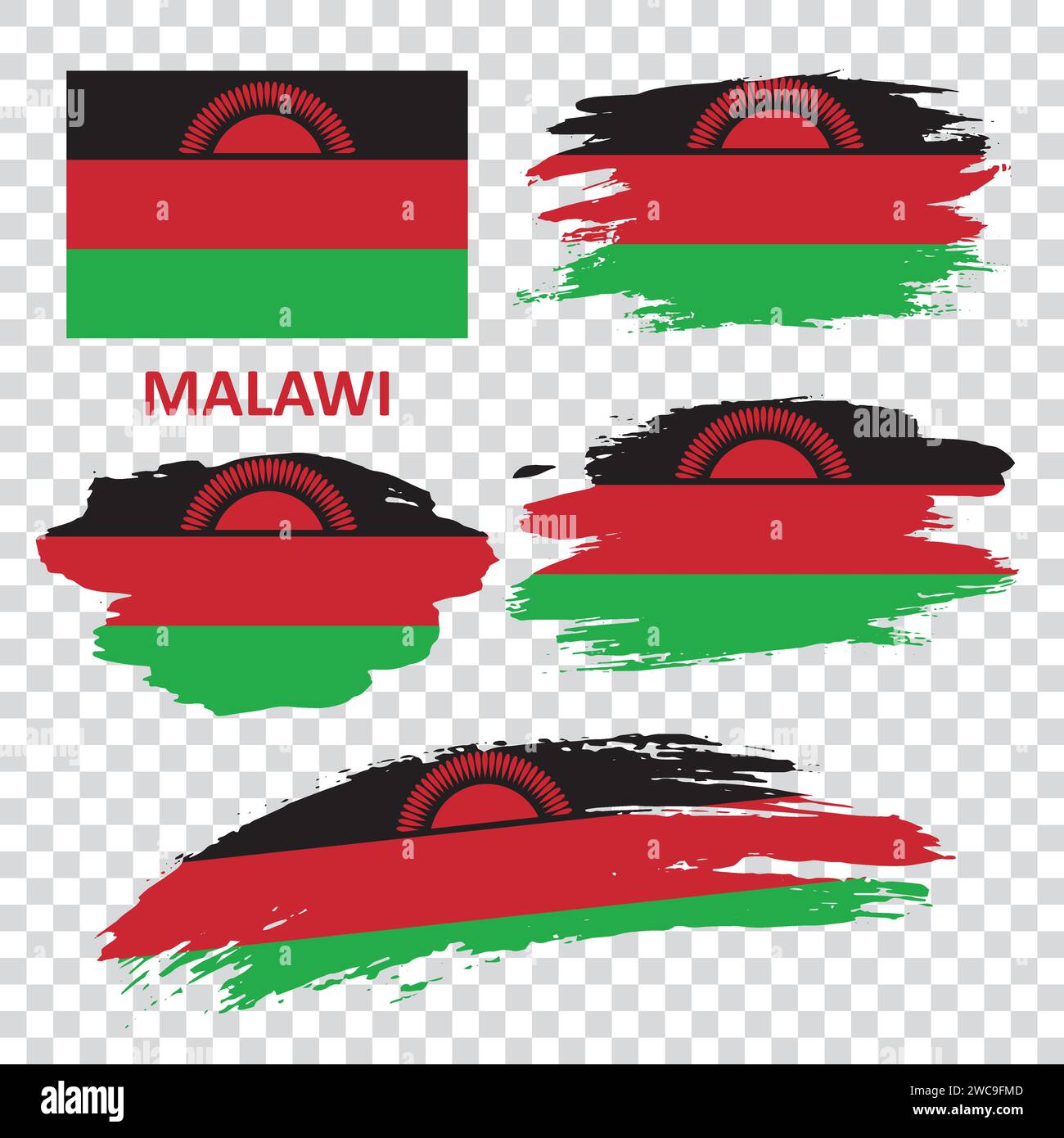 Set of vector flags of Malawi Stock Vector Image & Art - Alamy