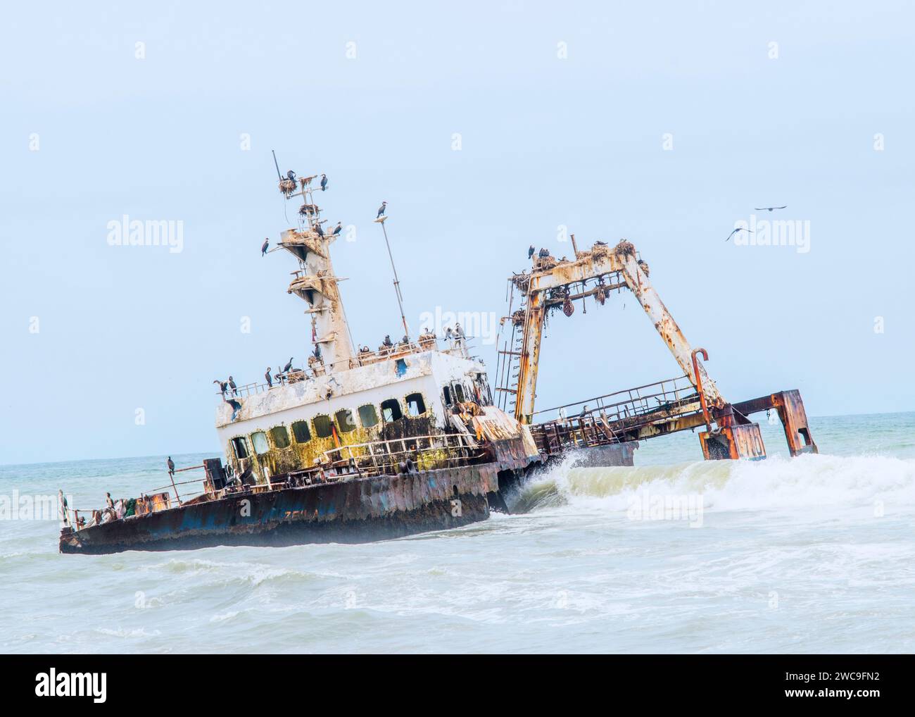 Namibia Swakopmund Zeila Shipwreck Stock Photo - Alamy
