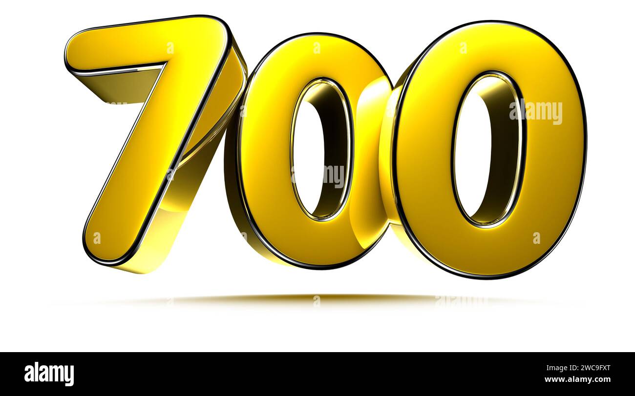 3d number 700 Cut Out Stock Images & Pictures - Alamy