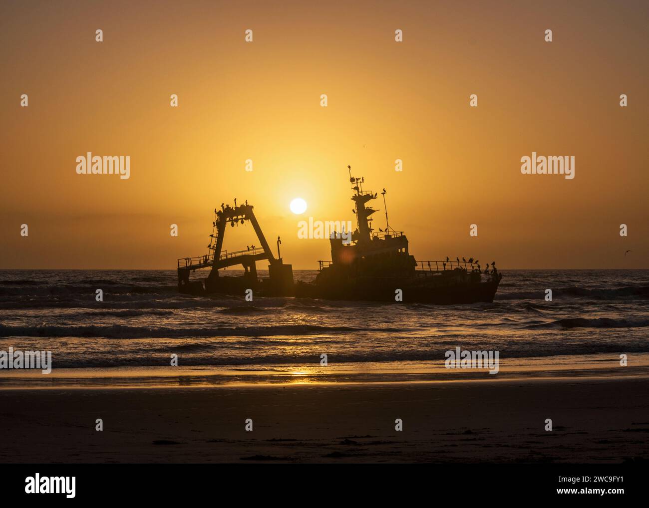 Namibia Swakopmund Zeila Shipwreck Stock Photo - Alamy