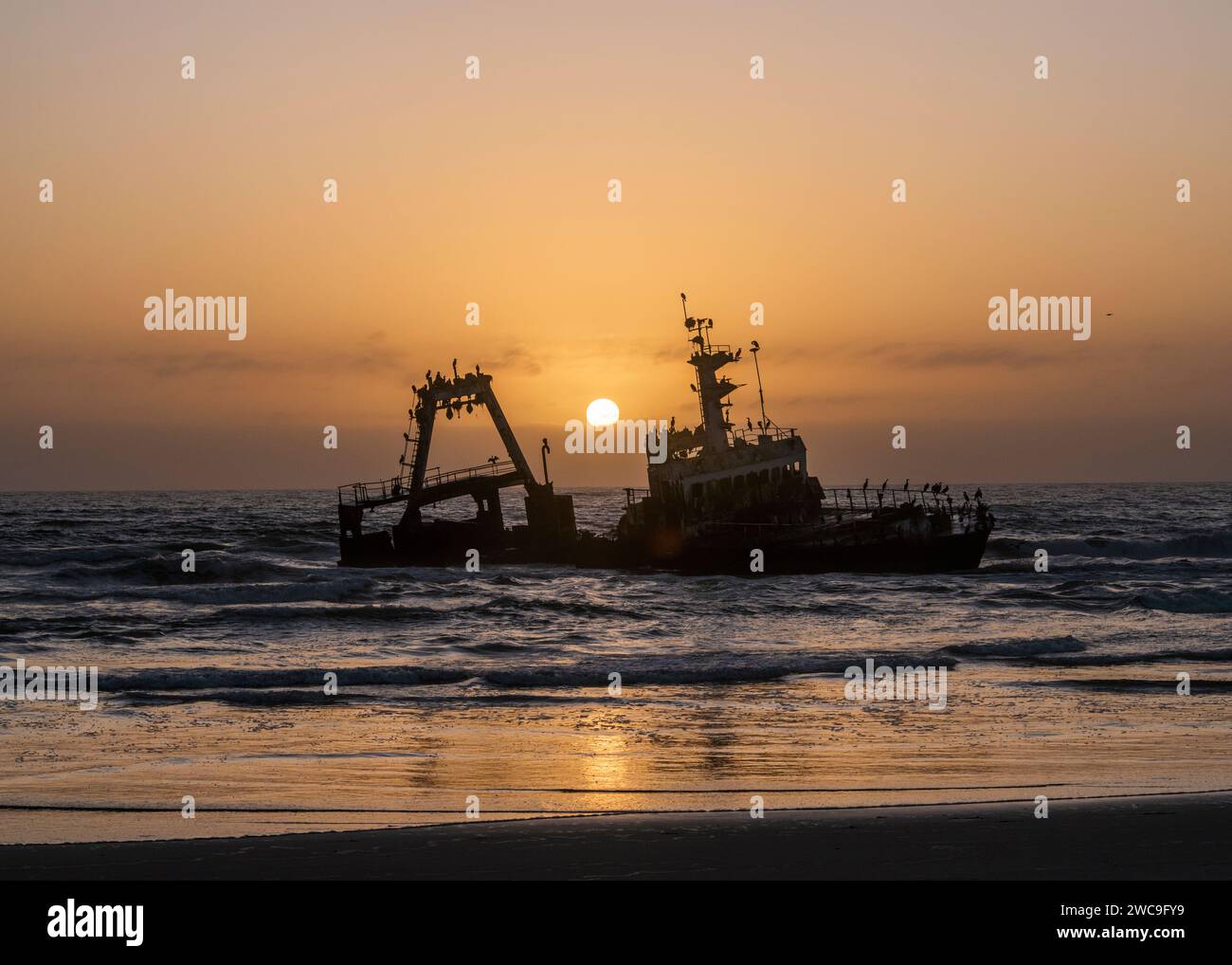 Namibia Swakopmund Zeila Shipwreck Stock Photo - Alamy
