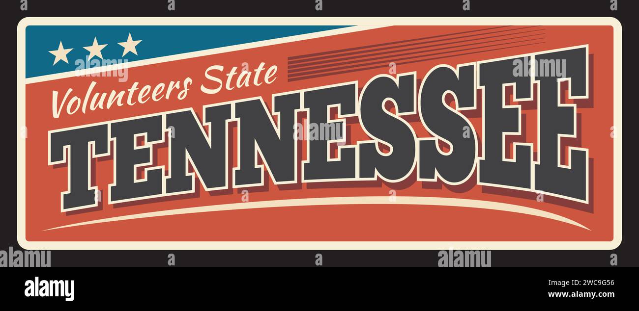 Tennessee state metal travel plates. United states old, sign, signboard ...
