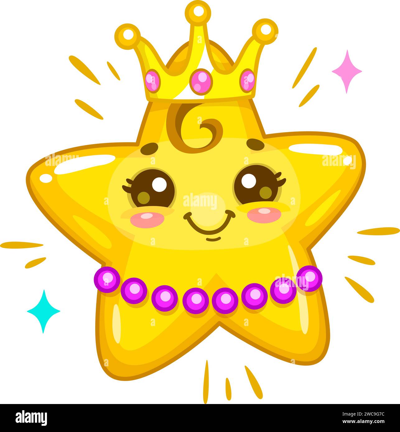 Cartoon cute twinkle, funny star, kawaii emoji character. Twinkle baby ...