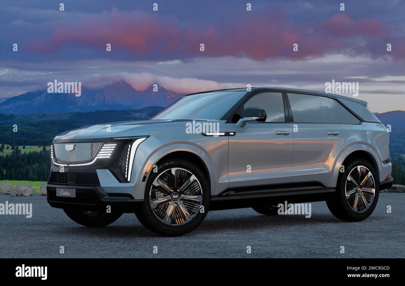 Cadillac Escalade IQ. An American legend gets an electric version Stock ...