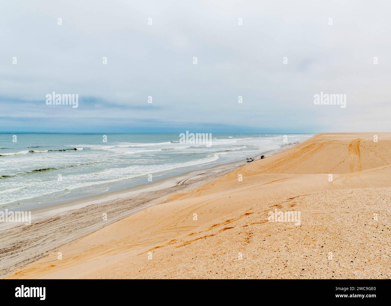 Namibia Swakopmund Beaches Sand Dunes Sea Landscapes Stock Photo - Alamy