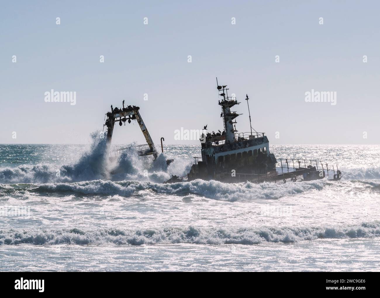 Namibia Swakopmund Zeila Shipwreck Stock Photo - Alamy