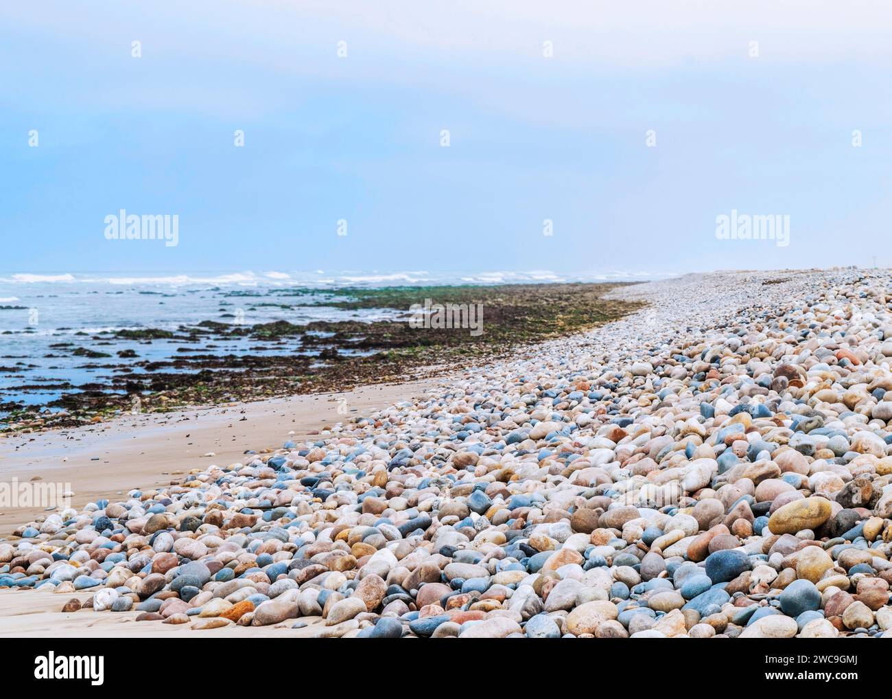 Namibia Swakopmund Beaches Sand Dunes Sea Landscapes Stock Photo - Alamy
