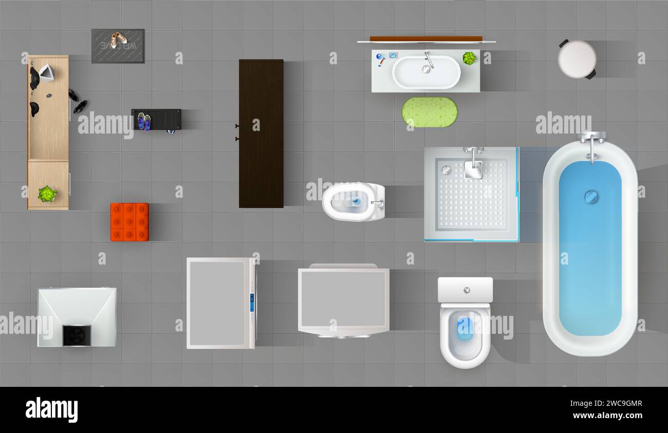 Washing machine top view vector hi-res stock photography and images - Alamy