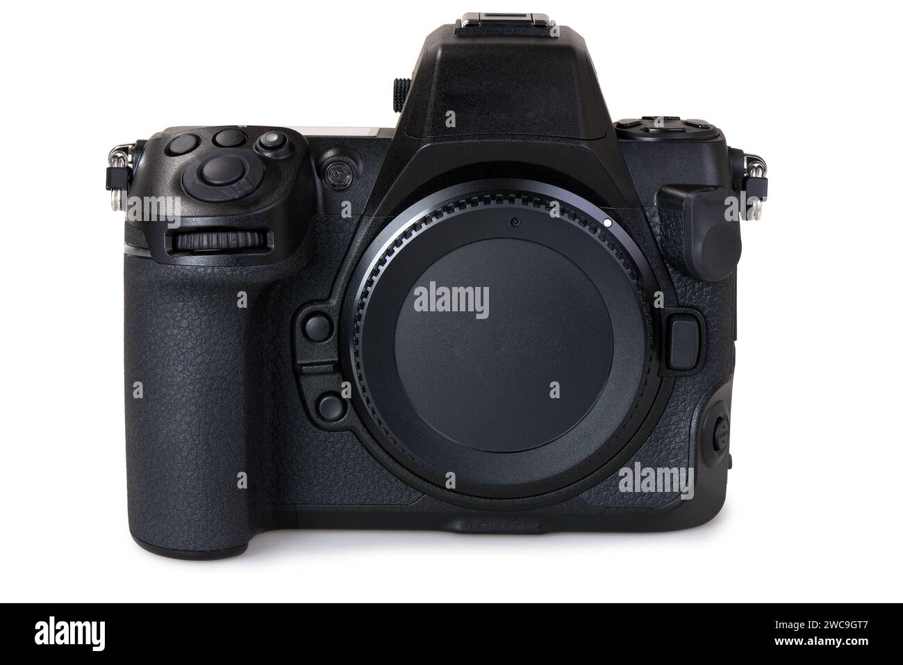 Digital Single Lens hybrid body on white background Stock Photo - Alamy