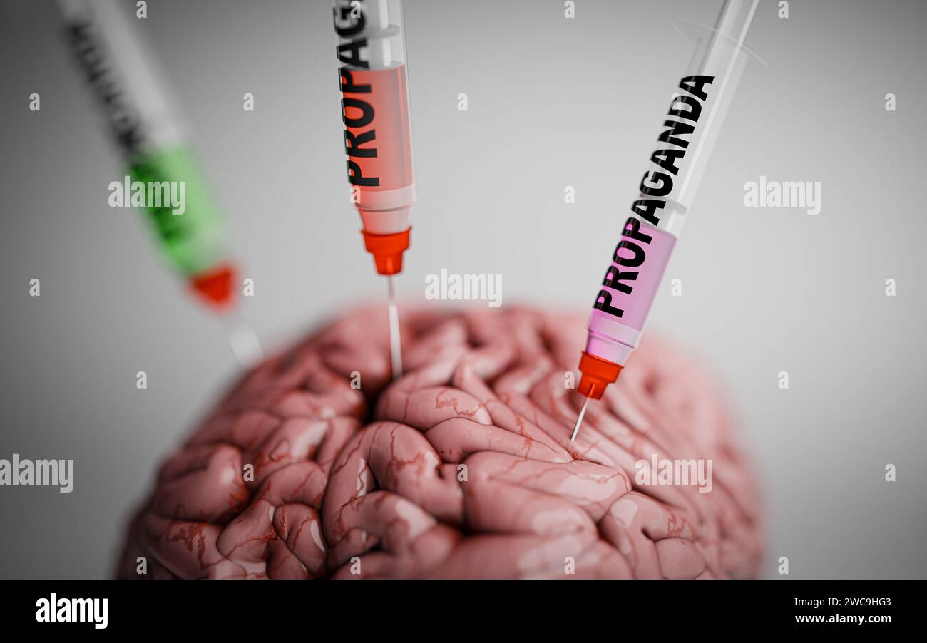 The human brain is inoculated with propaganda - symbolism of society's ...