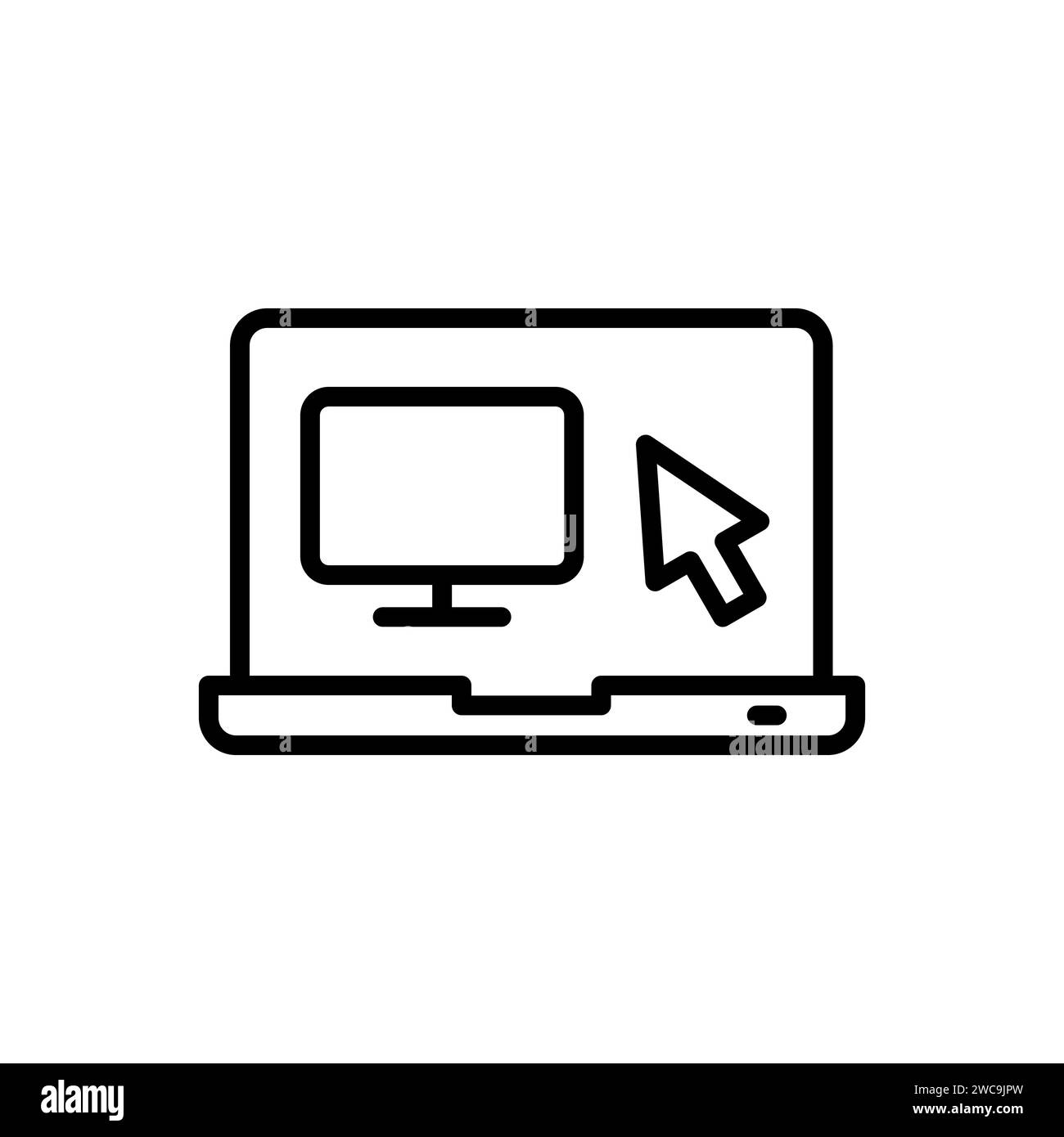 remote access outline vector icon Stock Vector Image & Art - Alamy