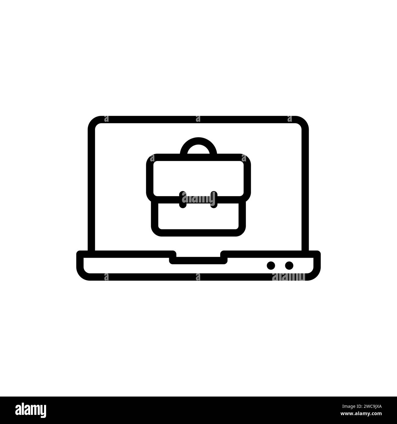 remote work outline vector icon Stock Vector Image & Art - Alamy