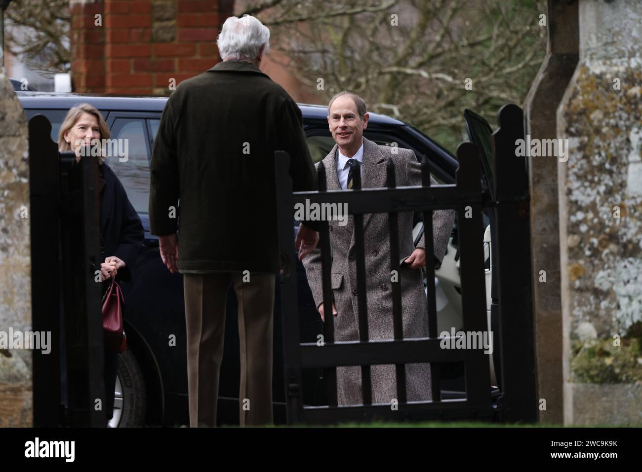 Castle Rising, UK. 14th Jan, 2024. Prince Edward The Duke of Edinburgh ...