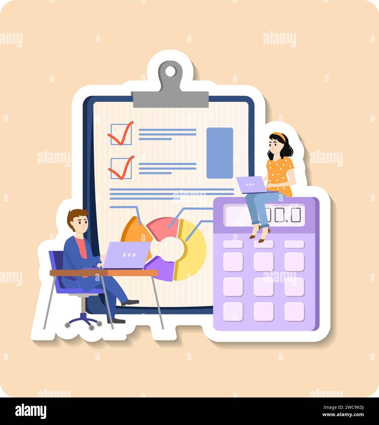 Office staff hr silhouette Stock Vector Images - Alamy